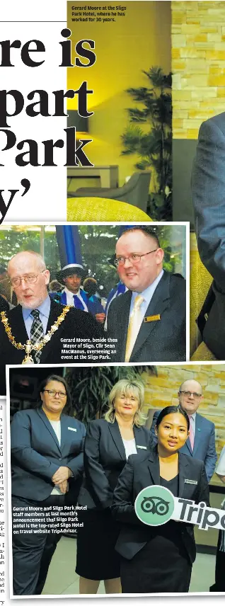 Gerard Moore is proud to be part of the Sligo Park Hotel ‘family ...