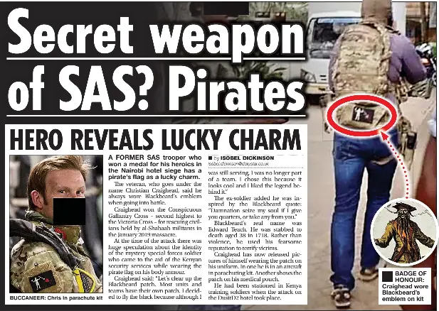 Secret weapon of SAS? Pirates HERO REVEALS LUCKY CHARM - PressReader