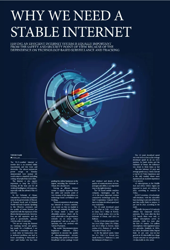 WHY WE NEED A STABLE INTERNET - PressReader