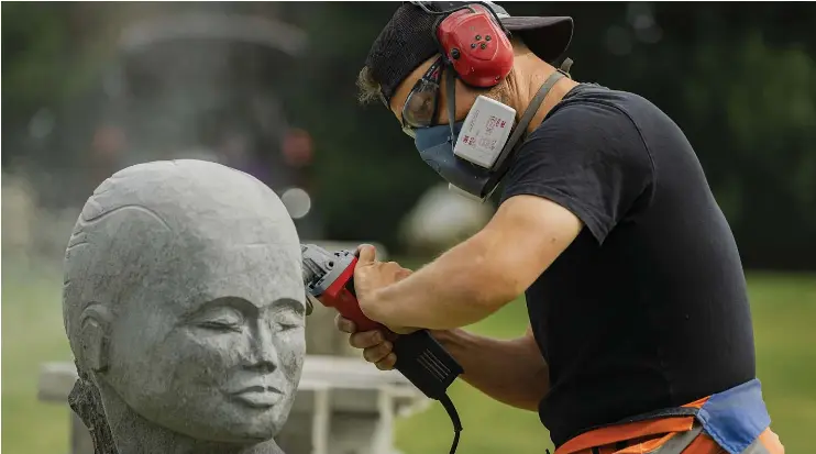 Stone sculpture event under famous rock - PressReader