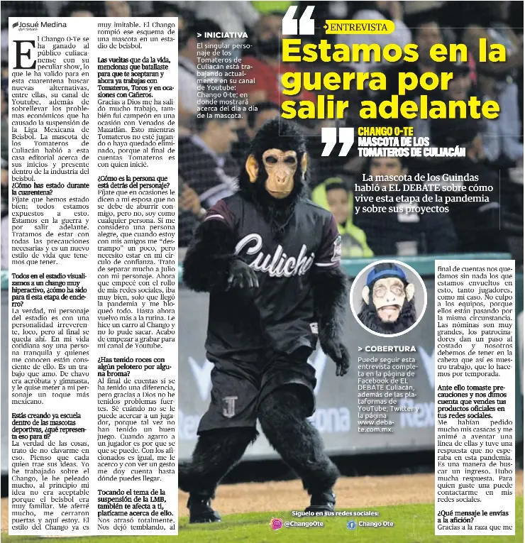 CHANGO 0-TE, EL HOMBRE DETRÁS DEL PERSONAJE - PressReader