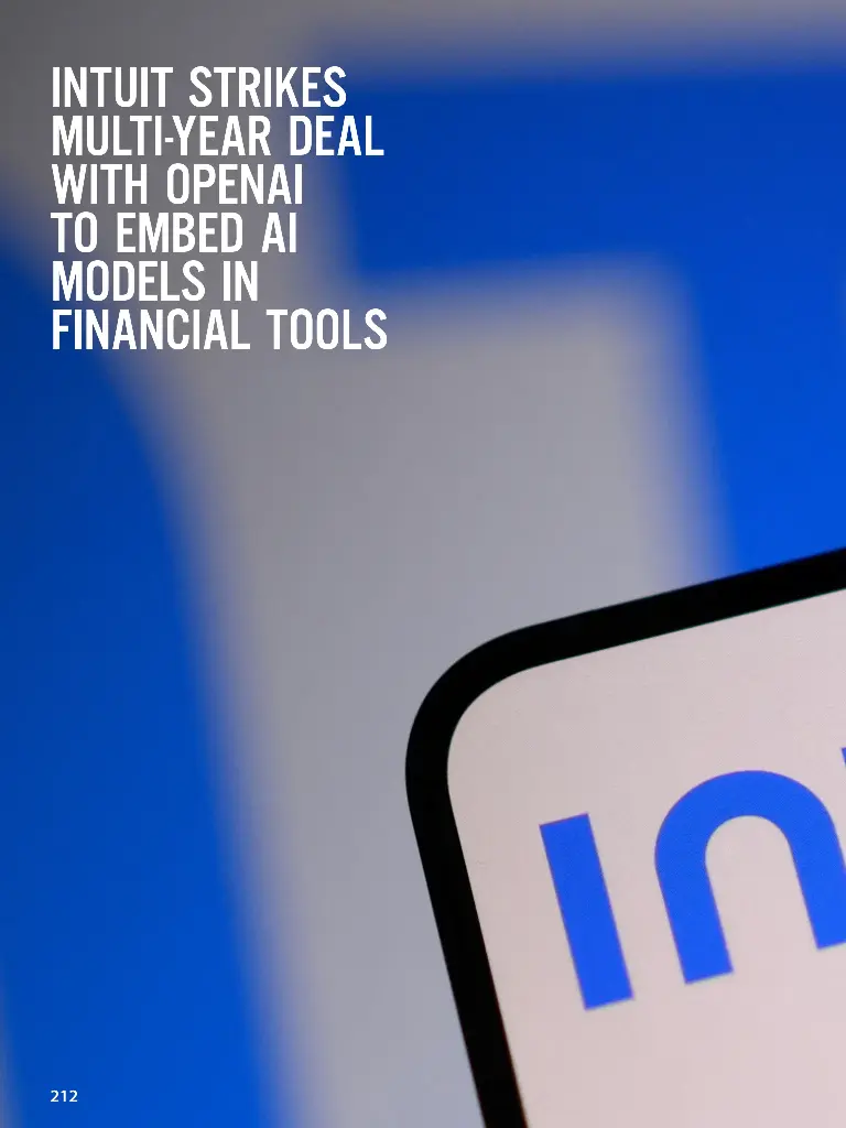 INTUIT STRIKES MULTI-YEAR DEAL WITH OPENAI TO EMBED AI MODELS IN ...