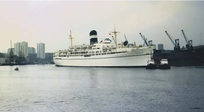 All aboard these rare pictures of when the Nevasa docked on the River ...
