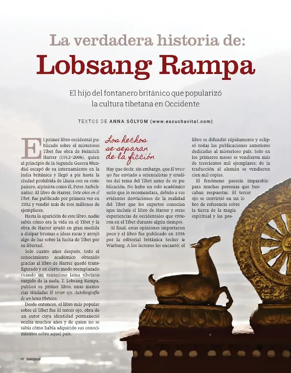 La verdadera historia de: Lopsang Rampa - PressReader