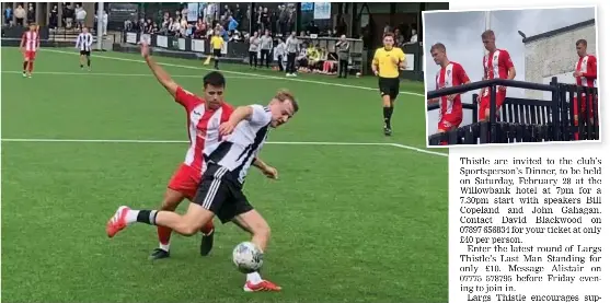 LARGS SET TO FACE CUMNOCK AT BARRFIELDS Thistle see in 2026 with series ...