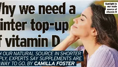 Why we need a winter top-up of vitamin D - PressReader