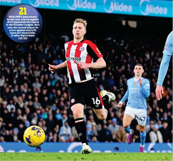 Haaland bulldozes Brentford to keep the City ball rolling - PressReader