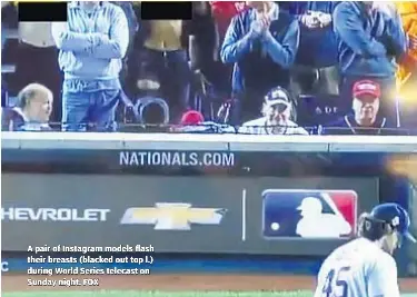 Two Series flashers get banned by MLB - PressReader