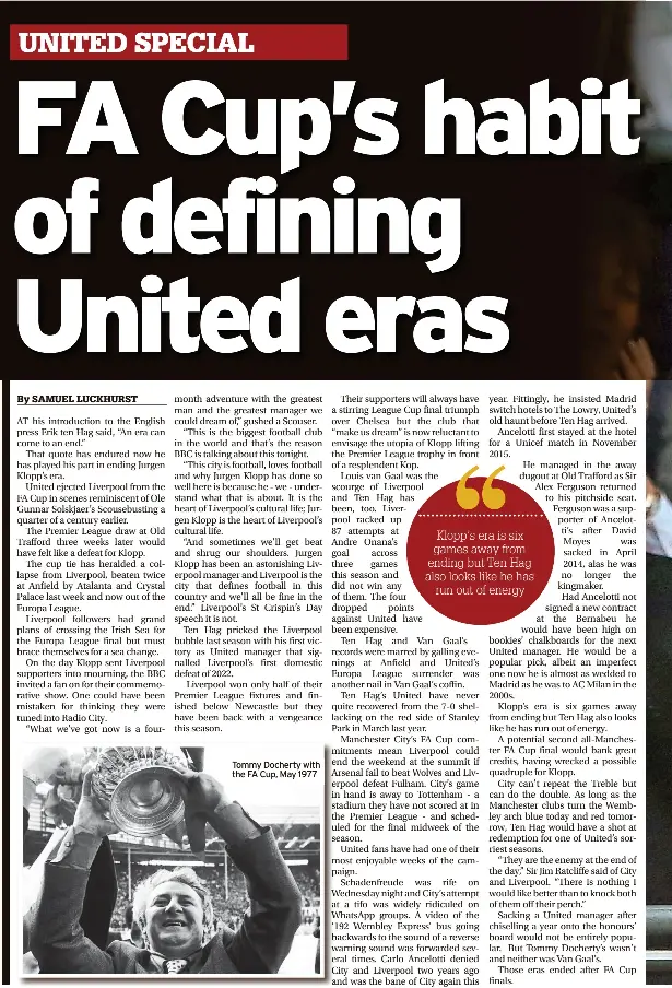 FA Cup’s habit of defining United eras - PressReader