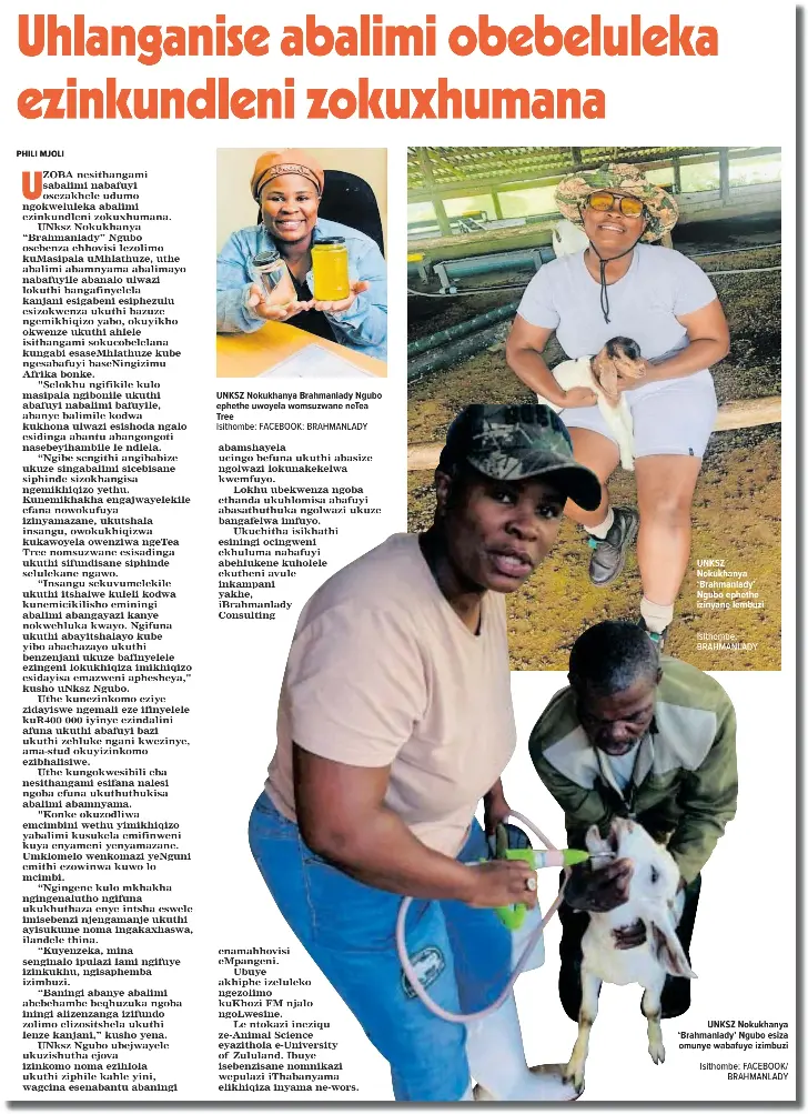 Uhlanganis­e abalimi obebelulek­a ezinkundle­ni zokuxhuman­a - PressReader