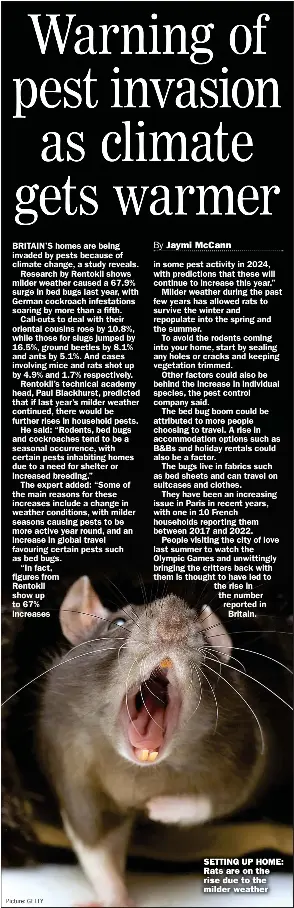 Warning of pest invasion as climate gets warmer - PressReader