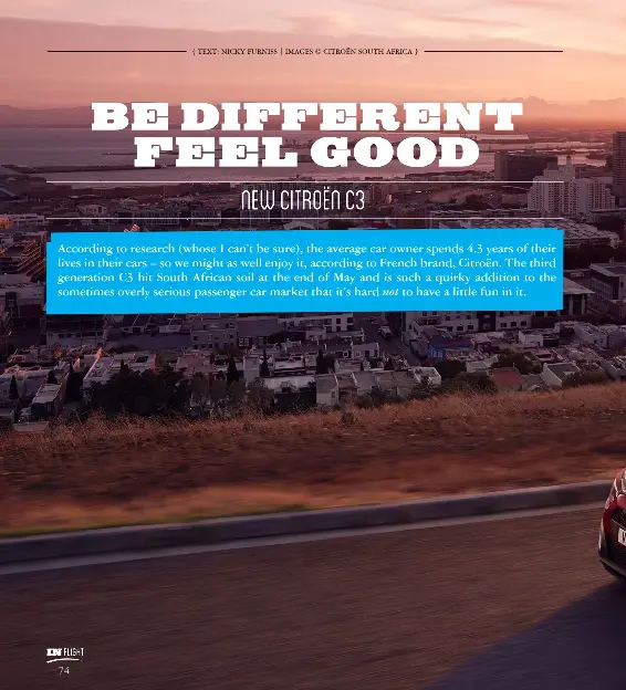 BE DIFFERENT, FEEL GOOD – CITROEN C3 - PressReader