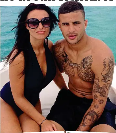 Kyle Walker puts lovechild strife behind him to take wife Annie on romantic break to... Abersoch ...