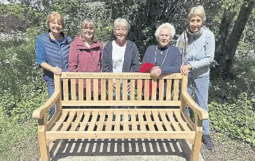 New bench and pollinator patch unveiled at meadow | Chichester Observer ...
