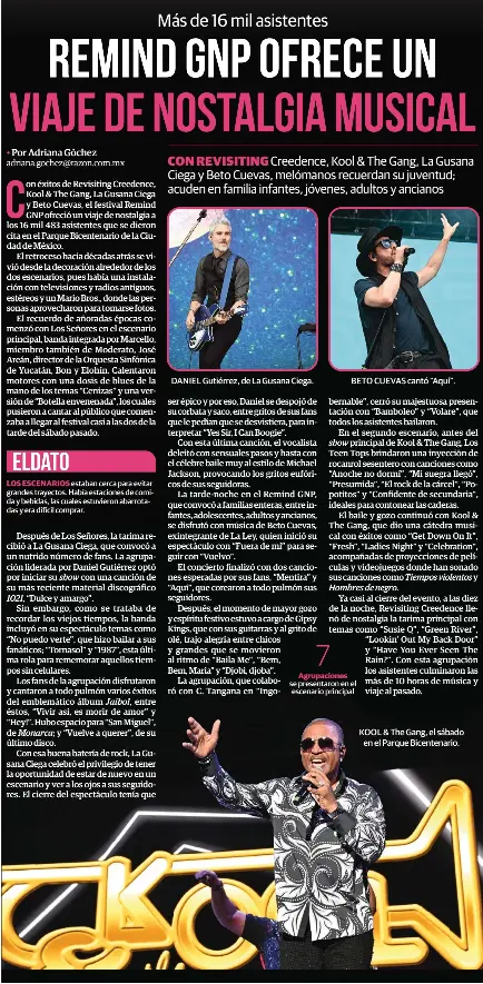 REMIND GNP OFRECE UN VIAJE DE NOSTALGIA MUSICAL - PressReader