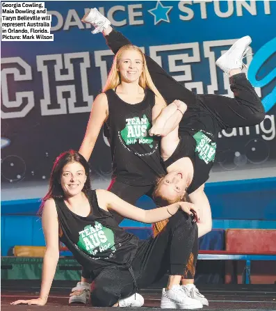 Cheer trio take on world in US - PressReader