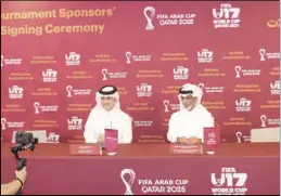 LOC unveils sponsors for FIFA Arab Cup Qatar 2025 and FIFA U-17 World Cup Qatar 2025 - PressReader