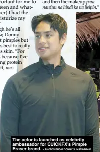 Donny Pangilinan opens up about past skin struggles, self-esteem issues - PressReader