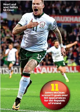 Wearing the green was pinnacle for warrior McClean - PressReader