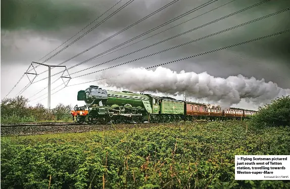 Flying Scotsman on track to mark 50 years of SW railway - PressReader