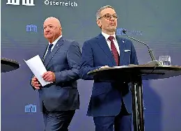 Koalitions­gespräche von FPÖ und ÖVP auf der Kippe - PressReader