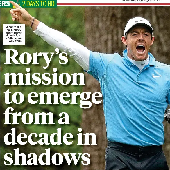 Rory’s mission to emerge from a decade in shadows - PressReader