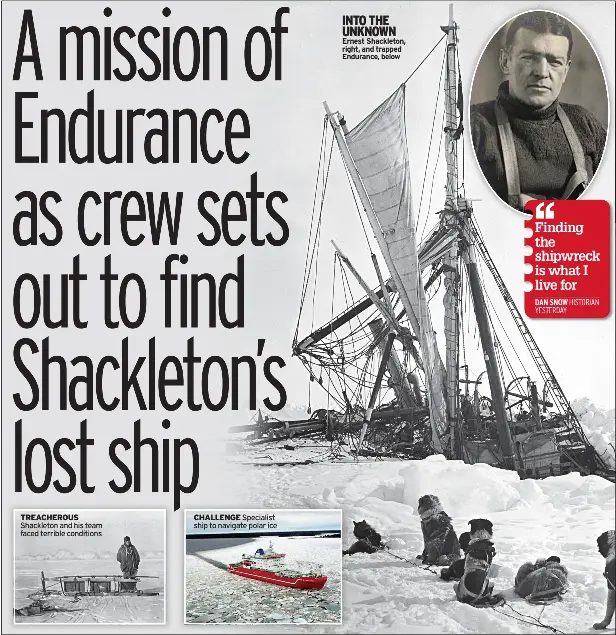 A mission of Endurance as crew sets out to find Shackleton’s lost ship - PressReader