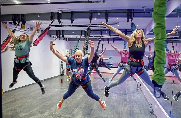 Jumping with both feet Into bungee fitness - PressReader