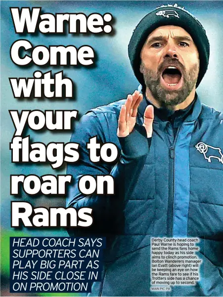 Warne: Come with your flags to roar on Rams - PressReader