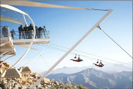 United Arab Emirates opens world’s longest zip line - PressReader