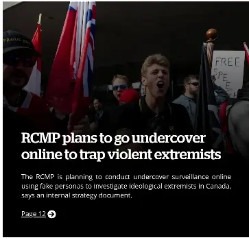 RCMP plans to go undercover online to trap violent extremists - PressReader