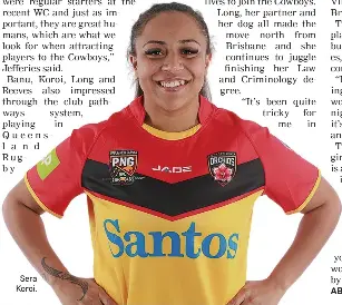 Koroi joins PNG stars for Cowboys’ NRLW debut - PressReader
