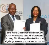 Air Botswana, BCM strike mining cargo transport deal - PressReader