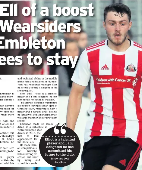 An Ell of a boost for Wearsiders as Embleton agrees to stay - PressReader