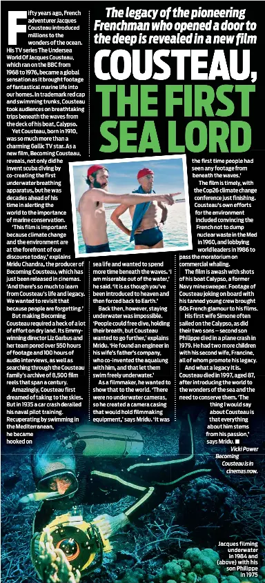 The legacy of the pioneering Frenchman who opened a door to the deep is revealed in a new film ...