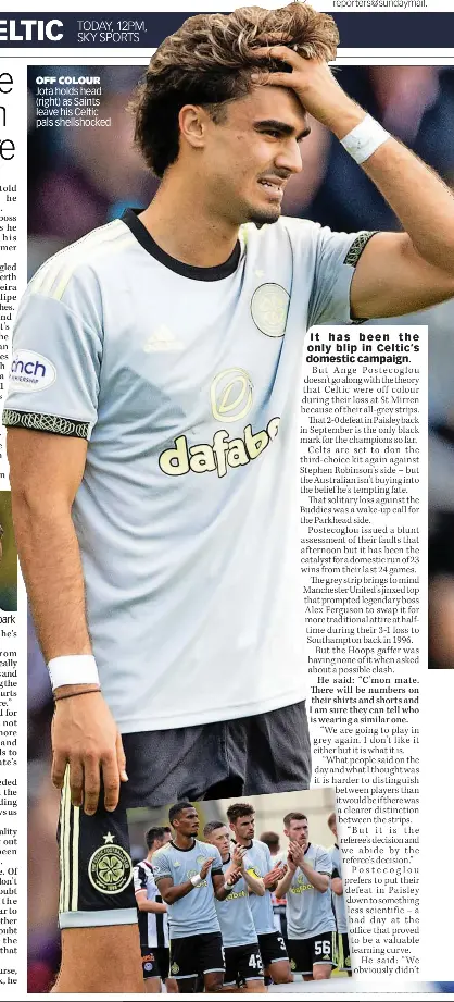 It has been the only blip in Celtic’s domestic campaign. - PressReader