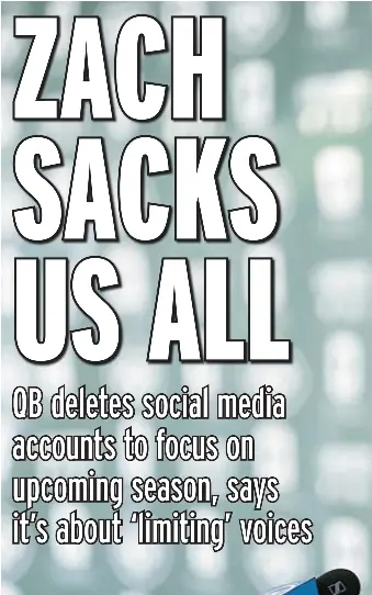 ZACH SACKS US ALL - PressReader