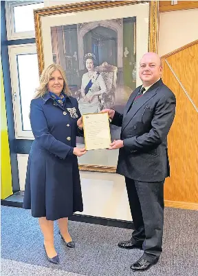 Colonel’s joy at new role with Lord Lieutenant - PressReader