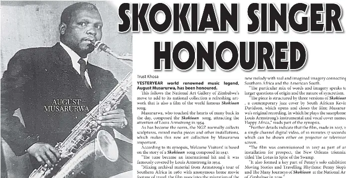 SKOKIAN SINGER HONOURED - PressReader