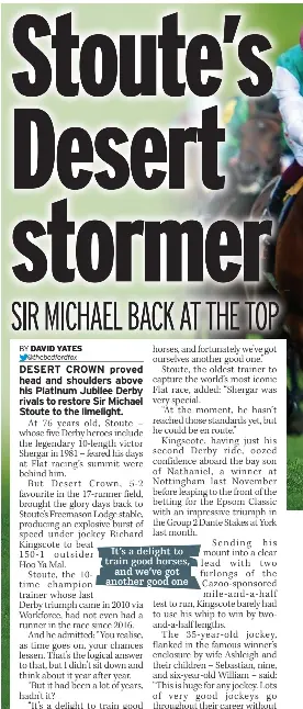 Stoute’s Desert stormer - PressReader
