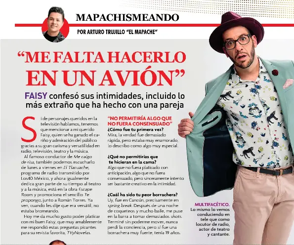 “ME FALTA HACERLO EN UN AVIÓN” - PressReader