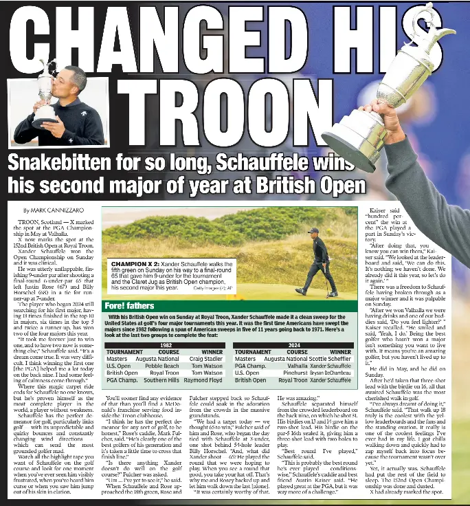 CHANGED HIS TROON - PressReader