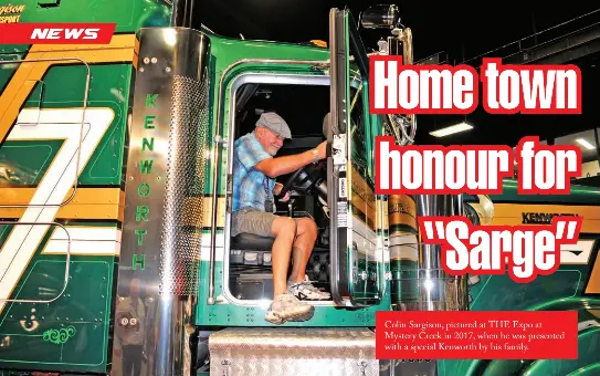 Home town honour for “Sarge” - PressReader