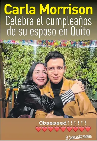 Carla Morrison Celebra el cumpleaños de su esposo en Quito - PressReader