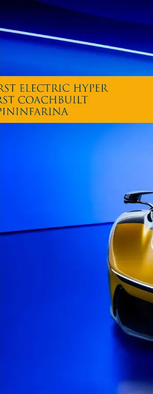 NEW B95: WORLD’S FIRST ELECTRIC HYPER BARCHETTA IS FIRST COACHBUILT AUTOMOBILI PININFARIN­A ...