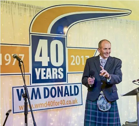 WM Donald is the star at awards recognisin­g north-east businesses ...