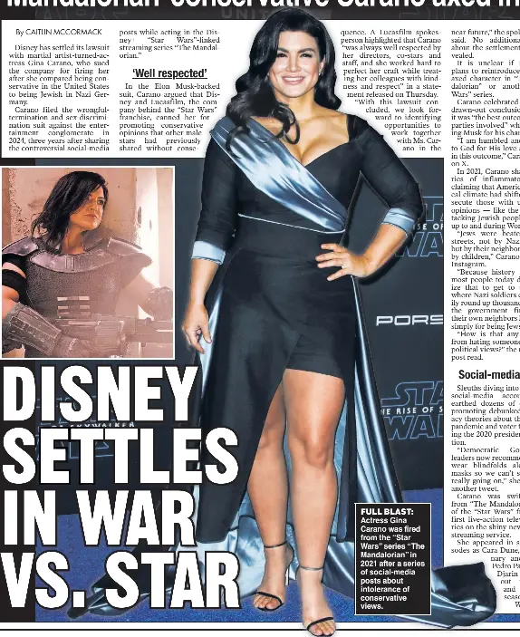 DISNEY SETTLES IN WAR VS. STAR - PressReader