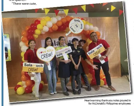 MCDO PH CELEBRATES EMPLOYEES WITH ‘SALAMUCH CREW’ INITIATIVE - PressReader