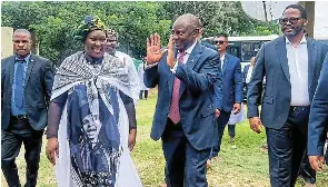 Ramaphosa charms Shembe church with expensive gifts - PressReader