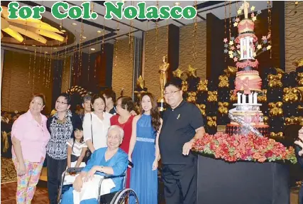 Song-filled B-day dinner for Col. Nolasco - PressReader